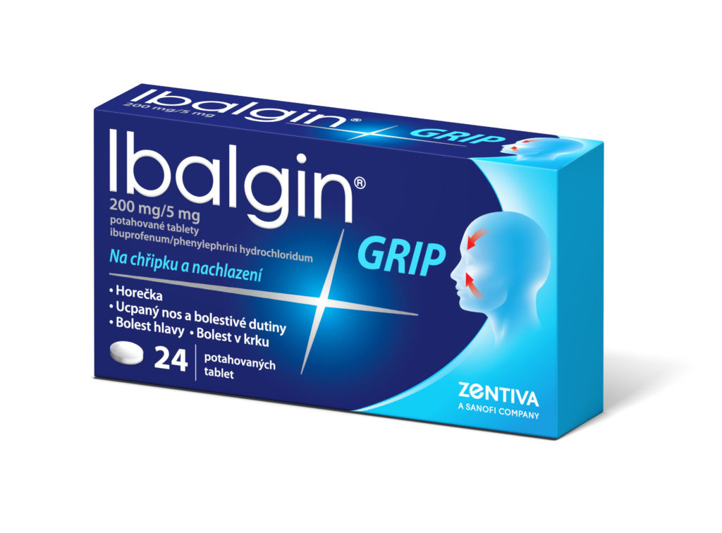 Ibalgin Grip 200mg/5mg por.tbl.flm.24 - Lékárna Damona